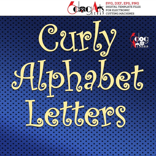 Curly Letters - Etsy