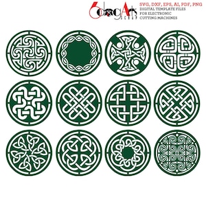 Celtic Coaster SVG / DXF Bundle • Digital Files for Laser, Cricut ...