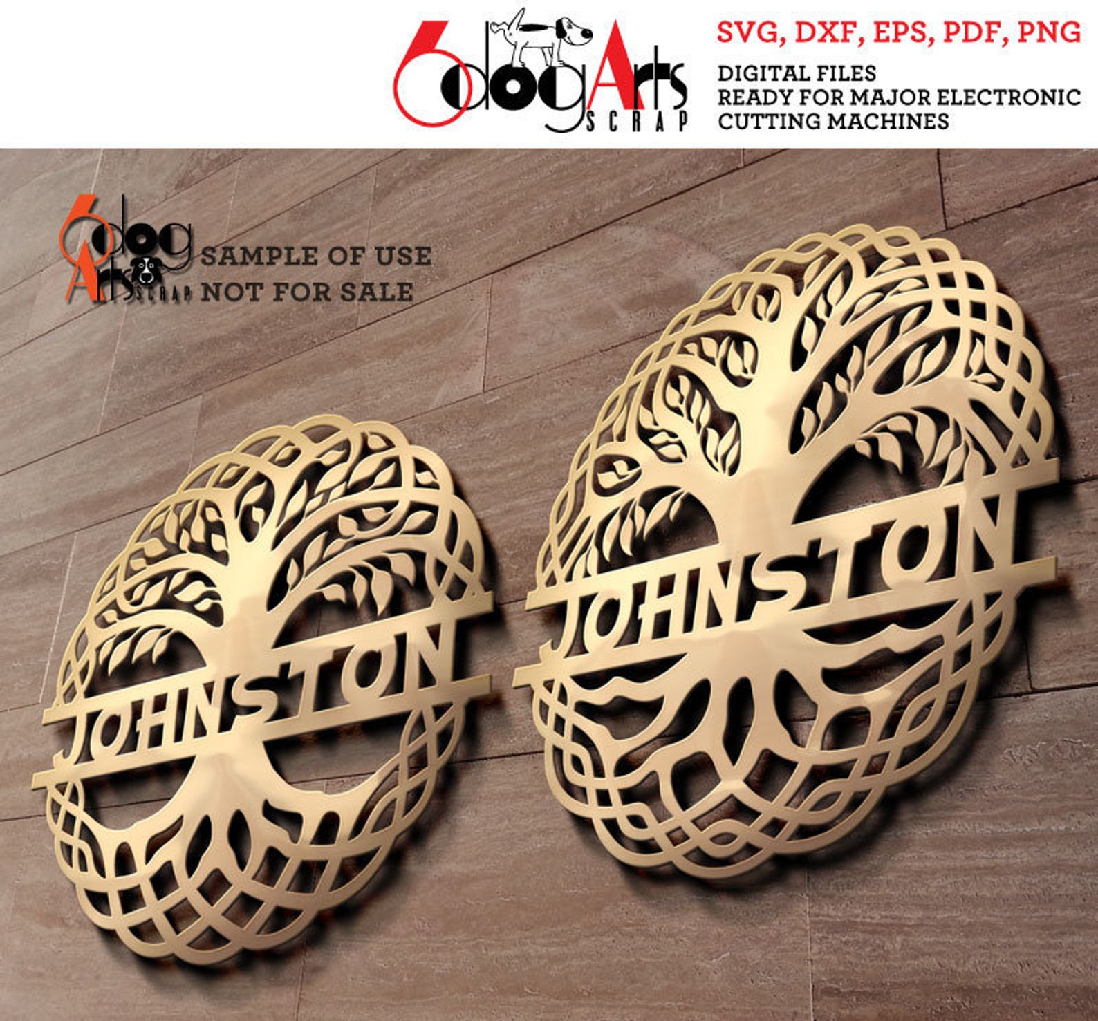 5 Celtic Tree of Life Split Frames Vector Digital Cut Files | Etsy Canada