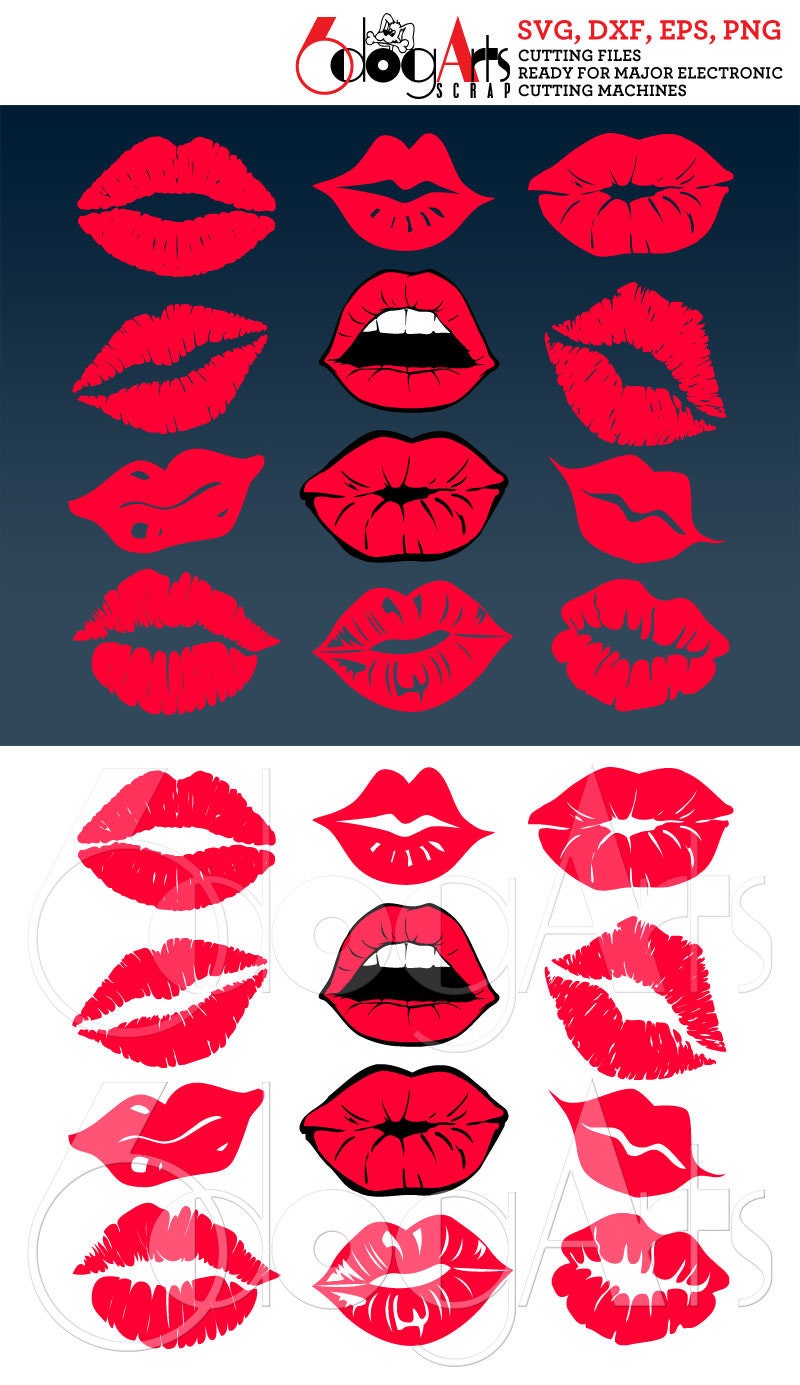 Sculpting & Forming Carving & Whittling Kiss Lips Digital Cut Files Svg ...