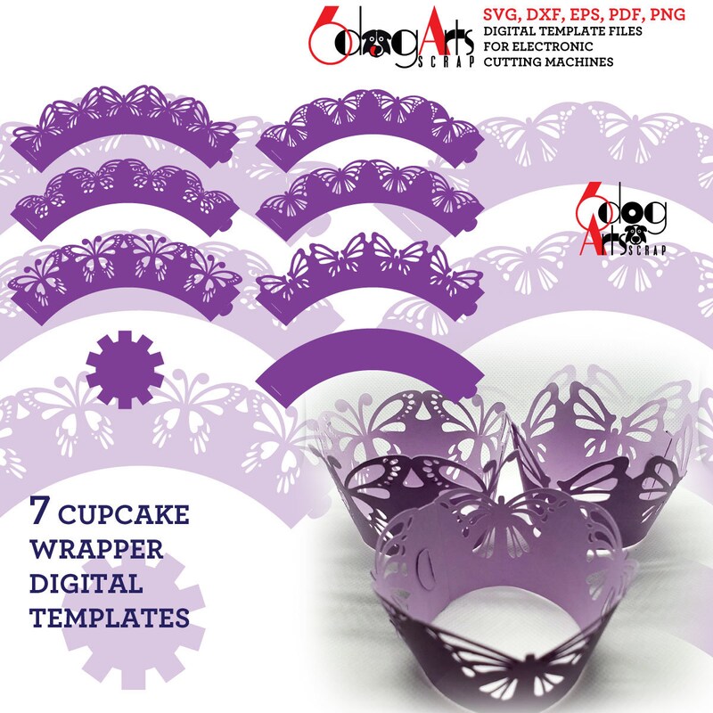 Cricut Cupcake Wrappers - Etsy