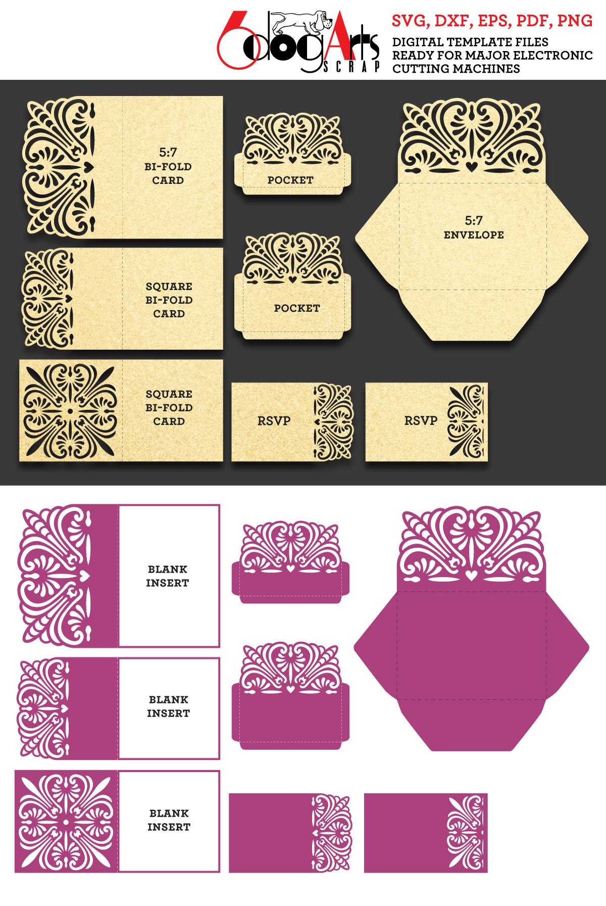 Wedding Invitation RSVP Envelope Scroll Card Templates Digital - Etsy