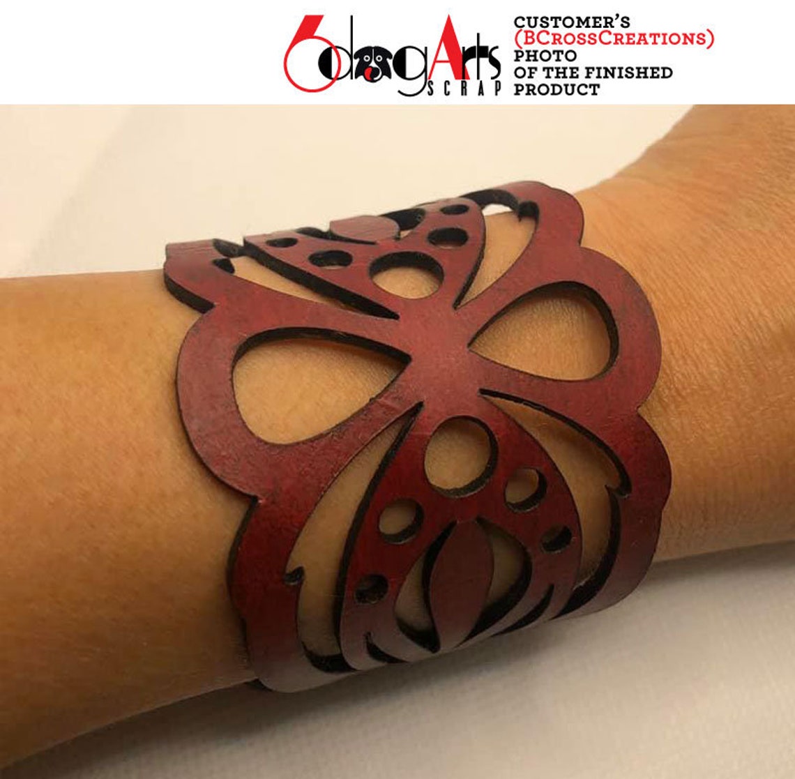 5 Ornate Cuff Bracelet Leather Jewelry Templates Vector - Etsy