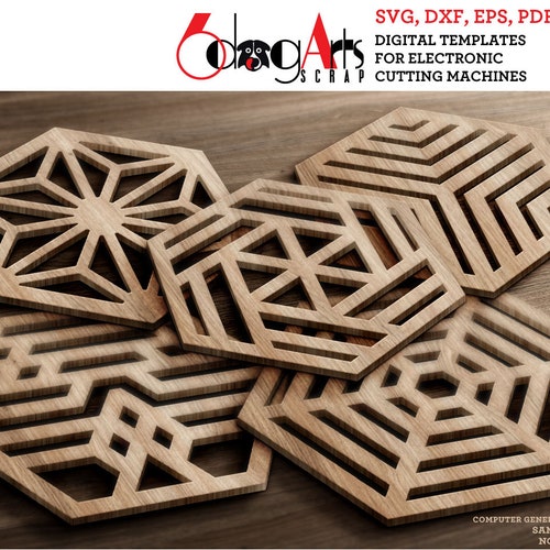 12 Coaster Trivet Grill Wall Decor Templates Vector Digital - Etsy