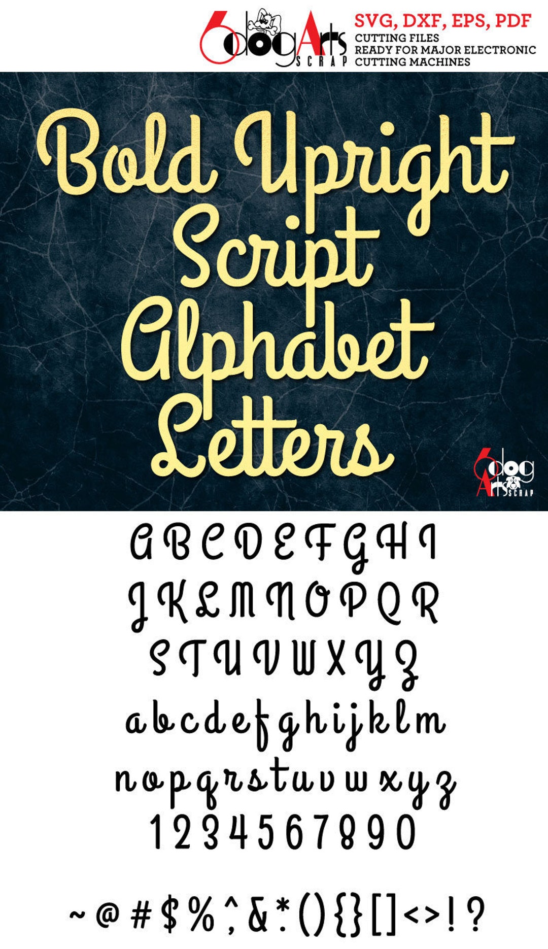 Script Fonts Alphabet Bold