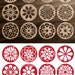 12 Coaster Trivet Grill Wall Decor Templates Vector Digital SVG DXF ...