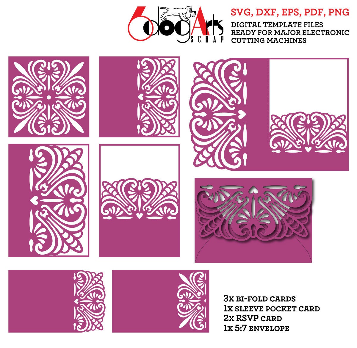 Wedding Invitation RSVP Envelope Scroll Card Templates Digital | Etsy