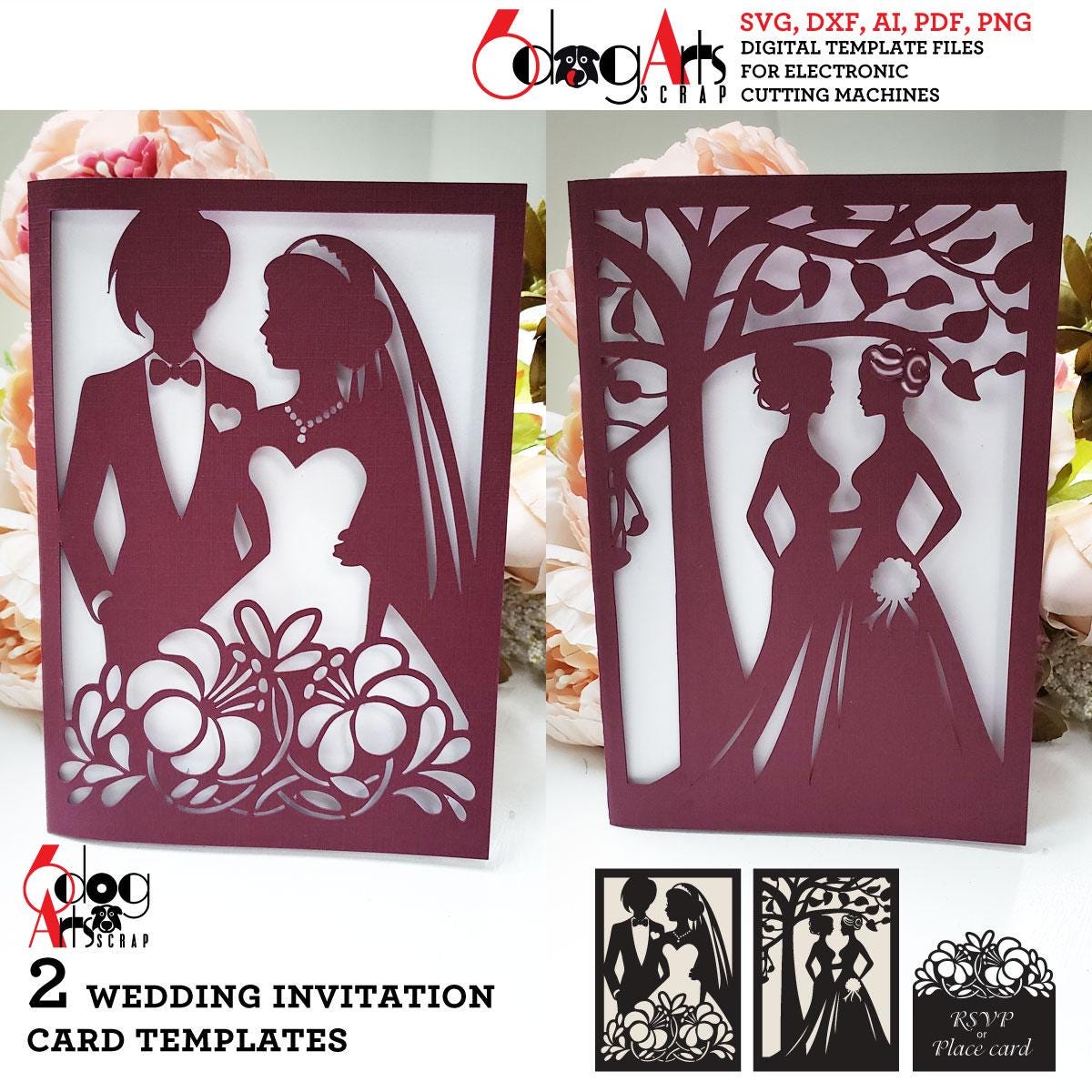 Wedding card for 2 brides | Beachweddingtips.com