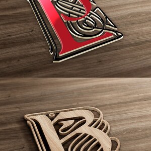 Wedding Monogram Alphabet Letters SVG DXF Pdf Eps Vector Files - Laser ...