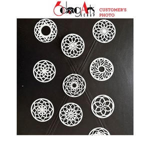 12 Coaster Trivet Grill Wall Decor Templates Vector Digital SVG DXF ...