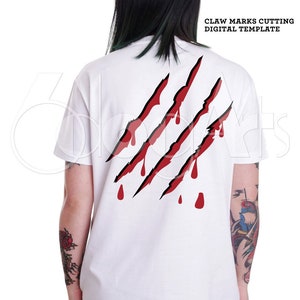 Claw Marks Digital Files Svg Dxf Eps Png Silhouette SCAL Cricut Vector ...