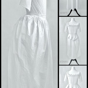 18th Century 1700s Silk Pierrot Gown, Authentic Reenactment Costume ...