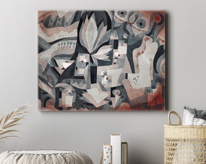 Paul Klee Tree and Architecture–rhythms Art Print, Paul Klee Canvas ...