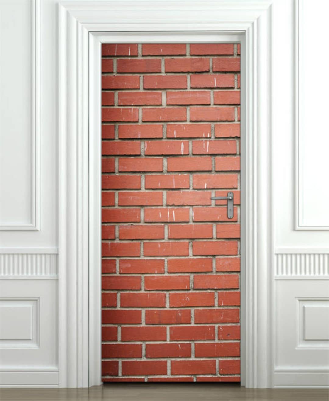 Red Bricks Wall Decal, Red Bricks Door Sticker, Bricks Wall Sticker ...