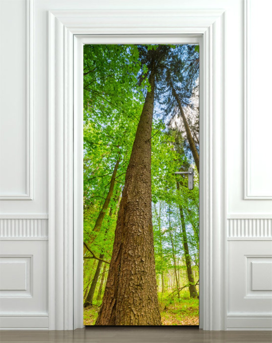 Tree Wall Decal, Tree Wall Sticker, Nature Door Decor, Forest Nature ...