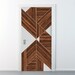 Wood and White Door Mural, Door Sticker, Wooden Door Decal, Entrance ...