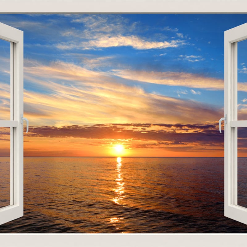 Sunset Wall Decal - Etsy