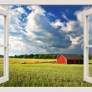 Farm Wall Decal Farm Wall Mural Farm House Wall Sticker - Etsy