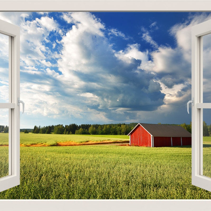 Farm Wall Decal - Etsy