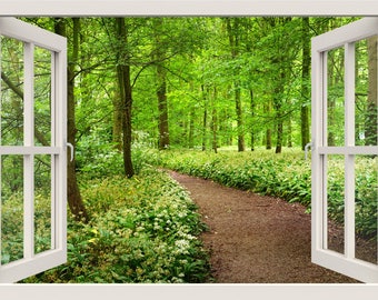 3d Forest Wall Mural - Etsy