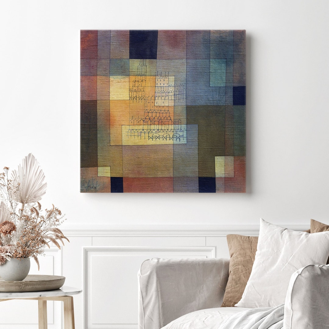 Paul Klee Polyphonic Architecture Stretched Canvas Abstract Wall Art ...