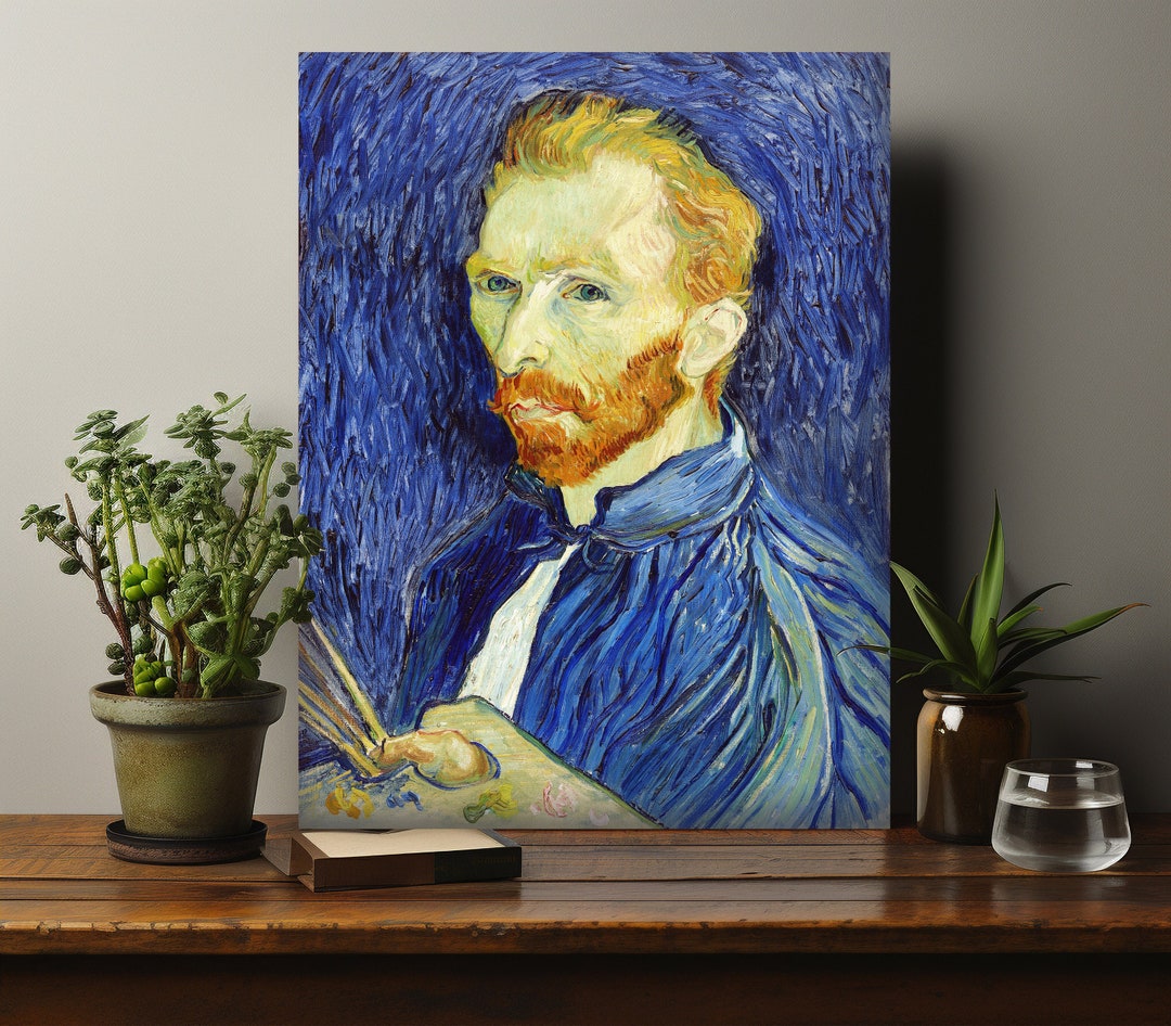 Vincent Van Gogh Self Portrait Stretched Canvas Wall Art, Van Gogh ...