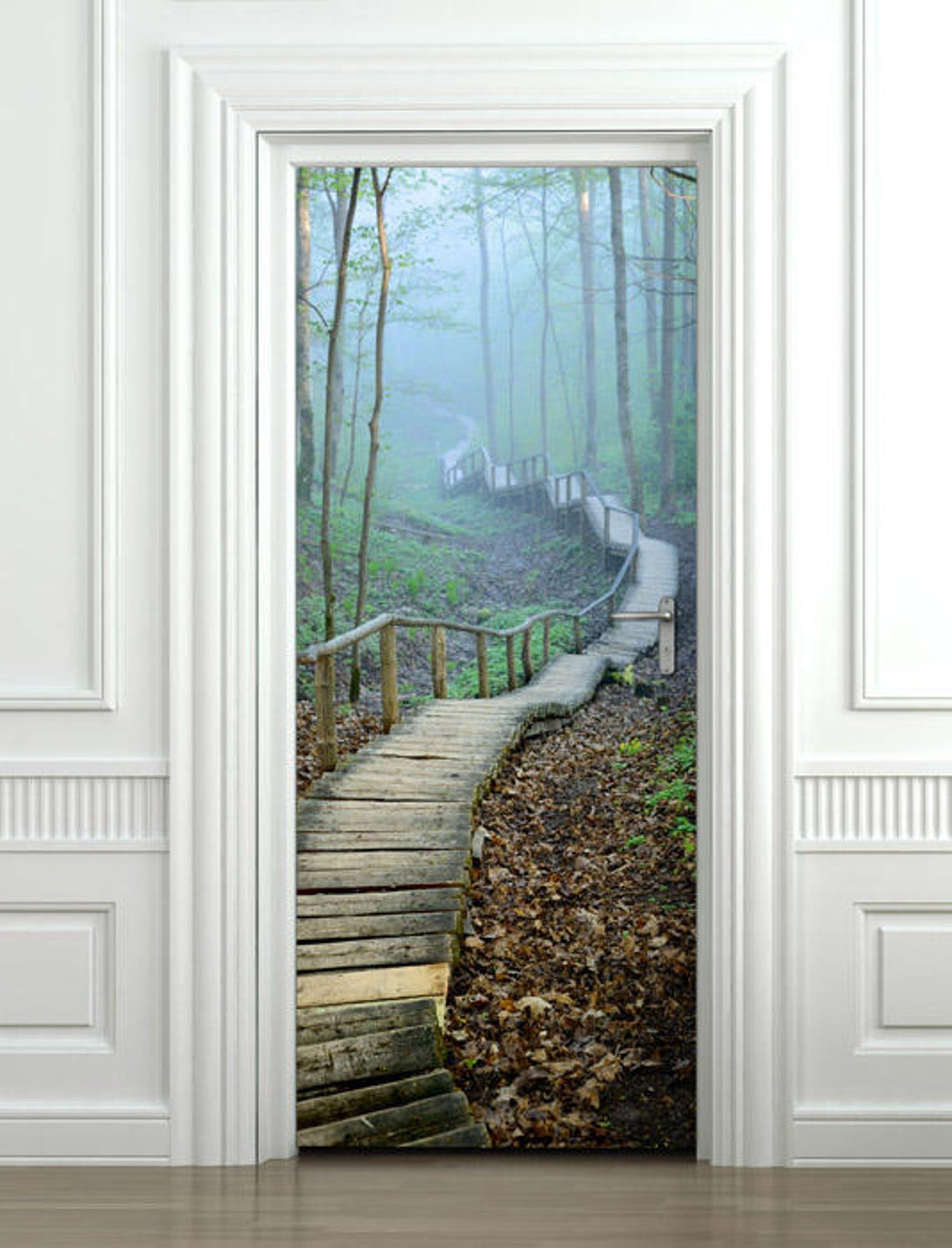 Bridge Wall Decal Door Sticker Door Wallpaper Door Covering | Etsy