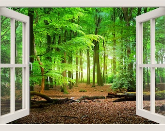 Forest Wall Decal - Etsy