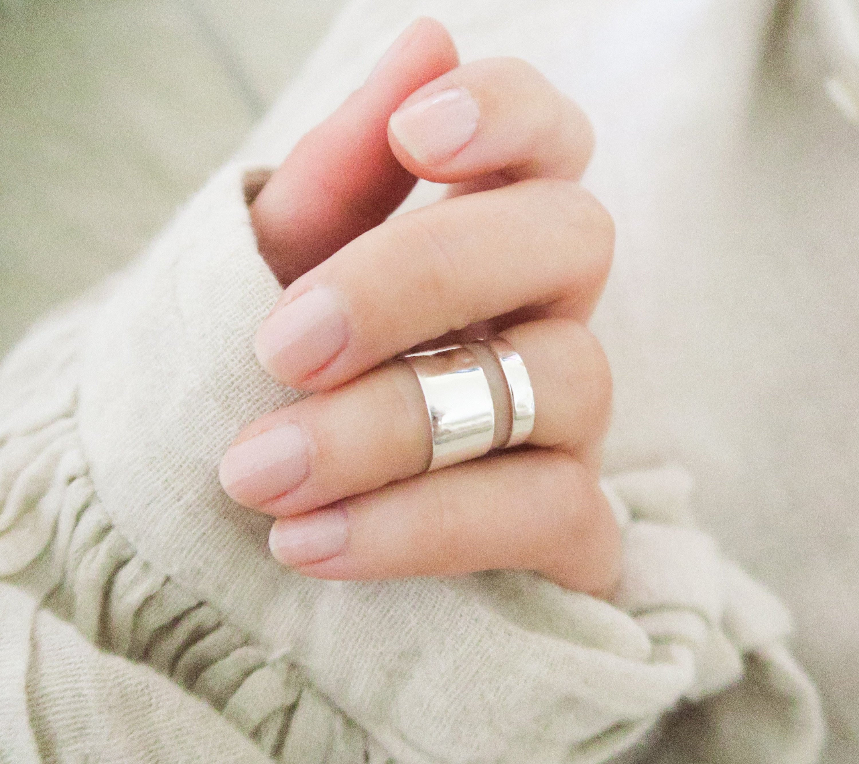 Knuckle Ring in Sterling Silver 925 | Etsy