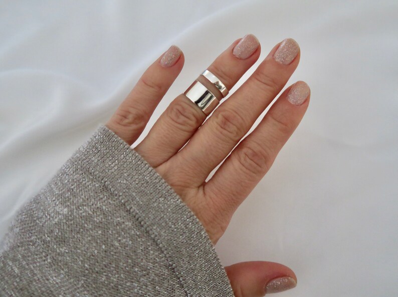 Knuckle Ring in Sterling Silver 925 | Etsy