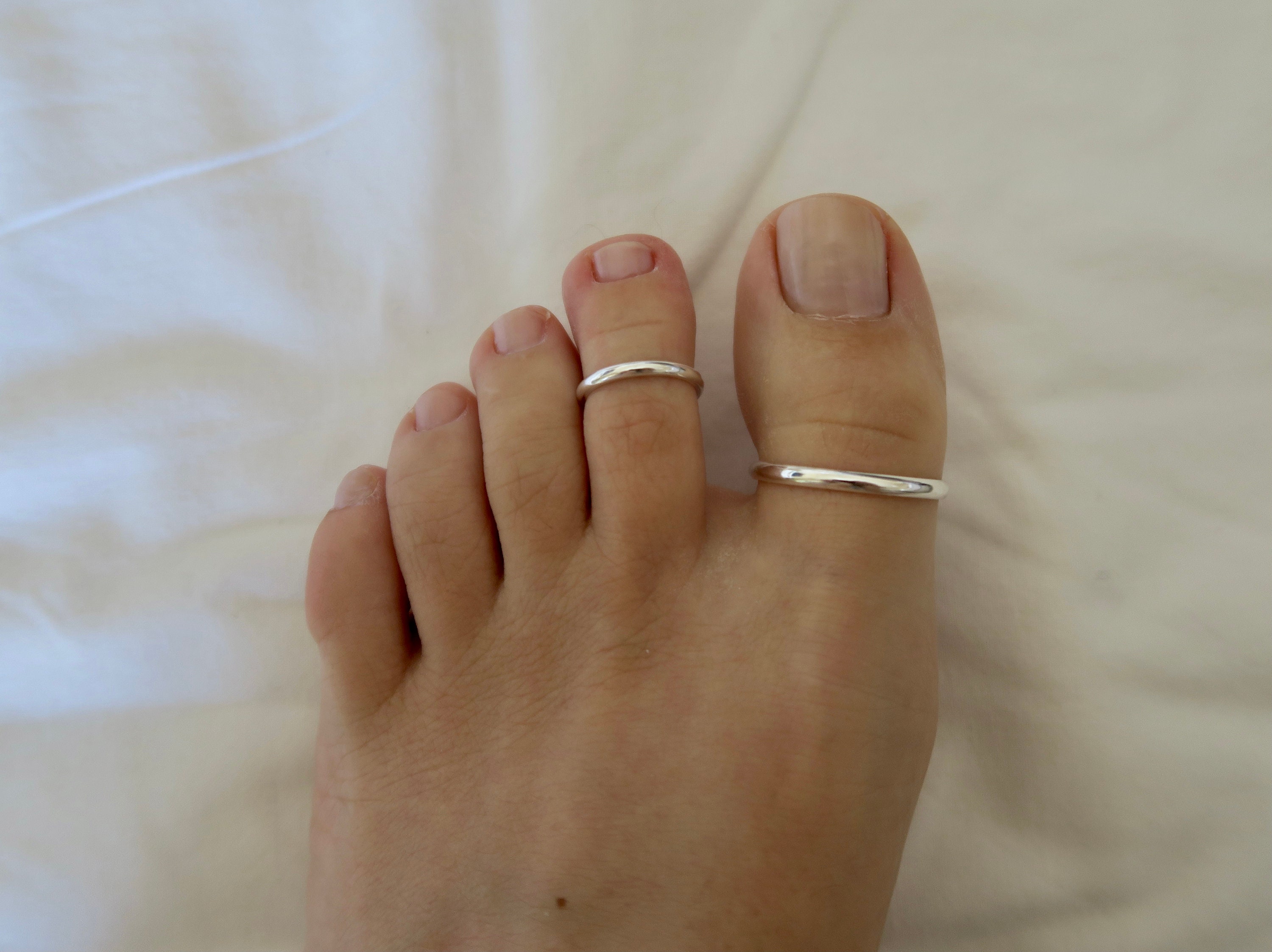 Toe Rings Set Sterling Silver 925 - Etsy