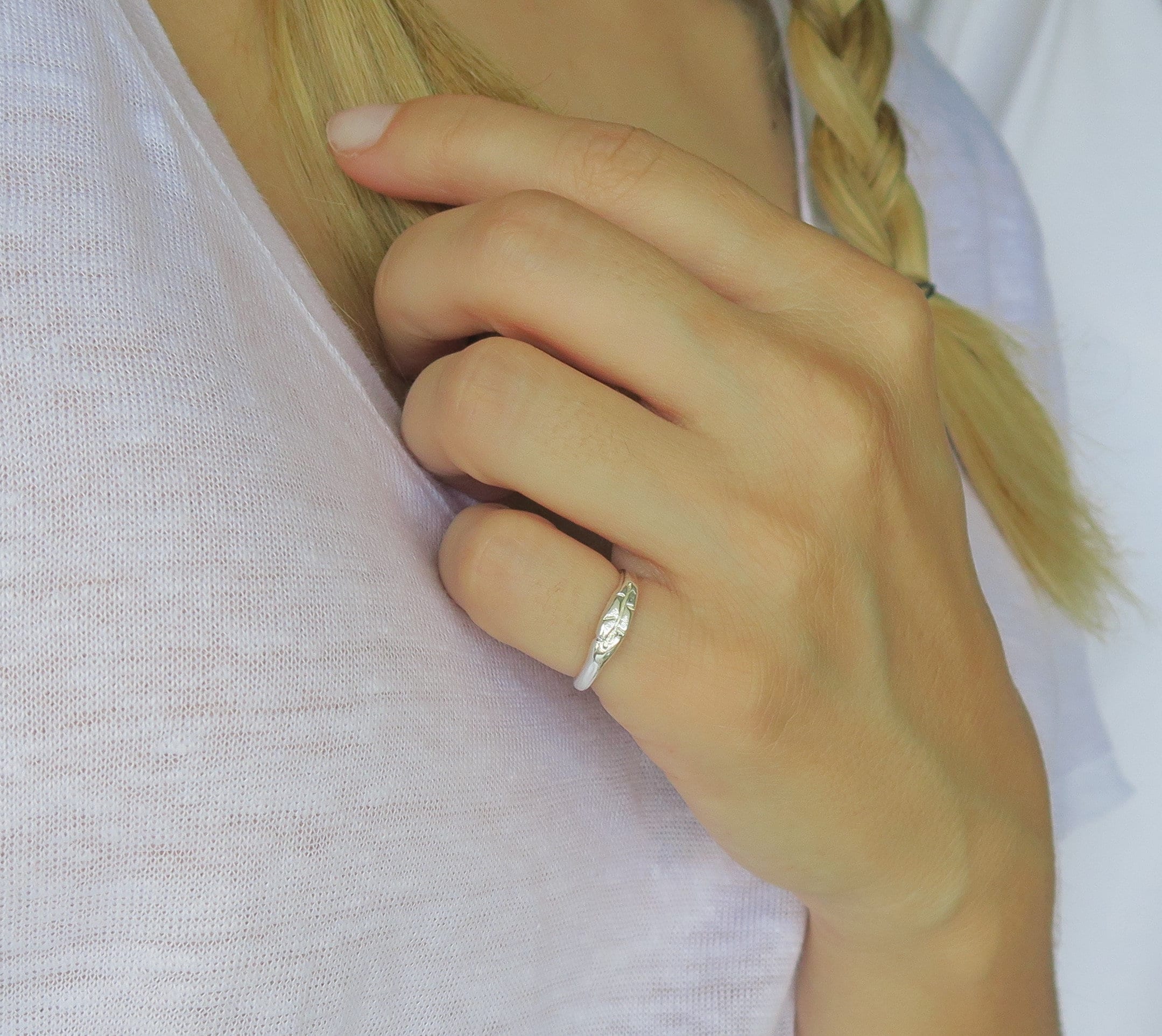 Pinky Ring Woman Sterling Silver 925 - Etsy