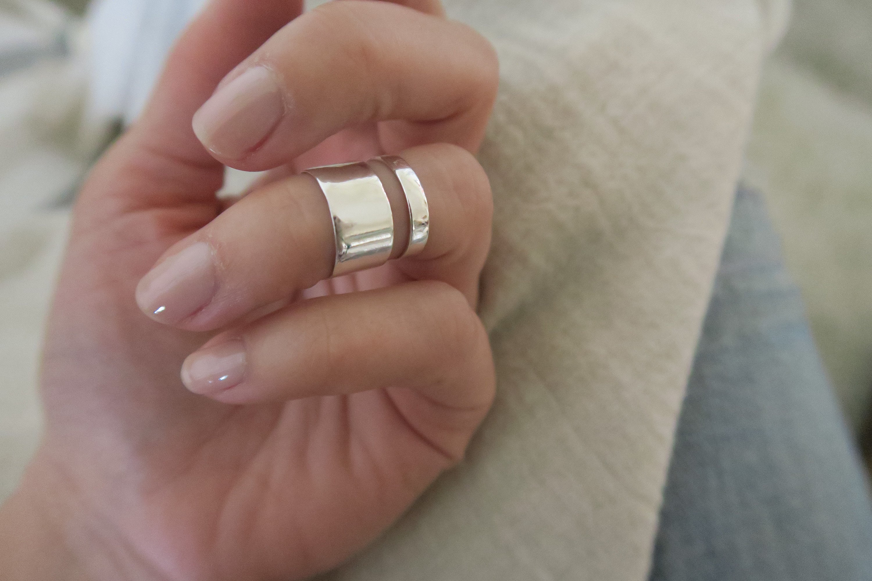 Knuckle Ring in Sterling Silver 925 | Etsy
