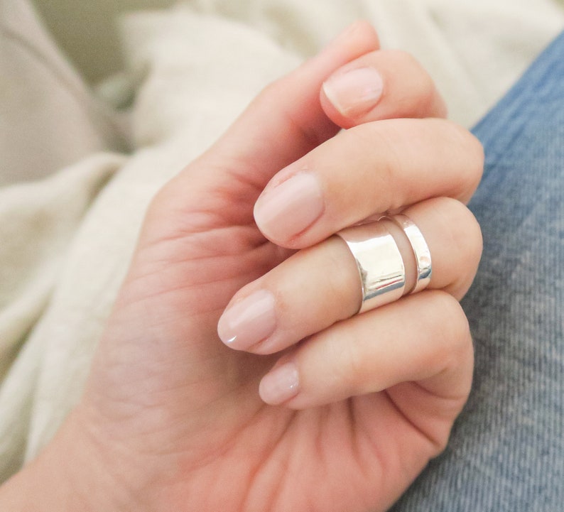 Knuckle Ring in Sterling Silver 925 | Etsy