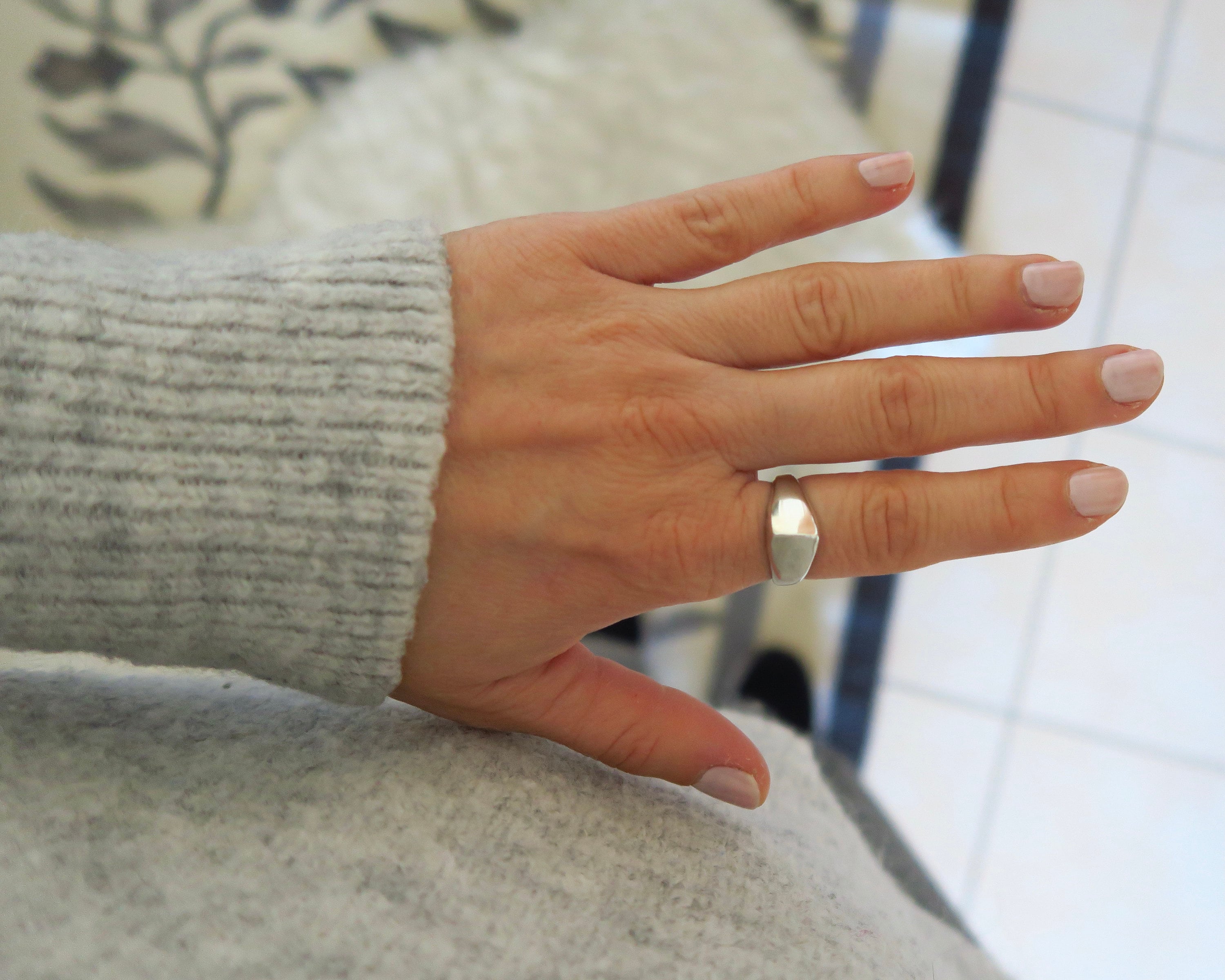 Pyramid Ring, Sterling Silver 925 - Etsy