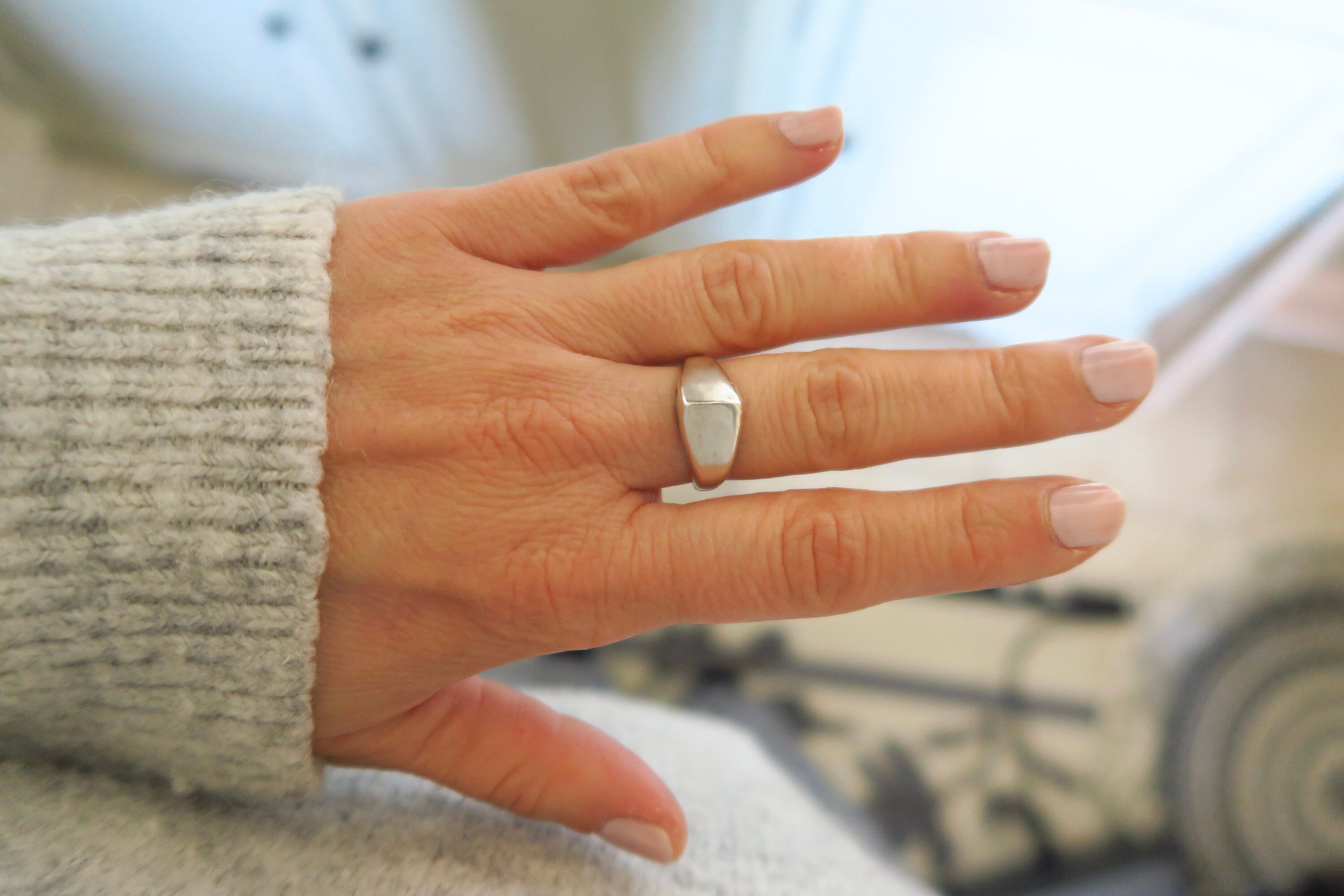 Pyramid Ring, Sterling Silver 925 - Etsy