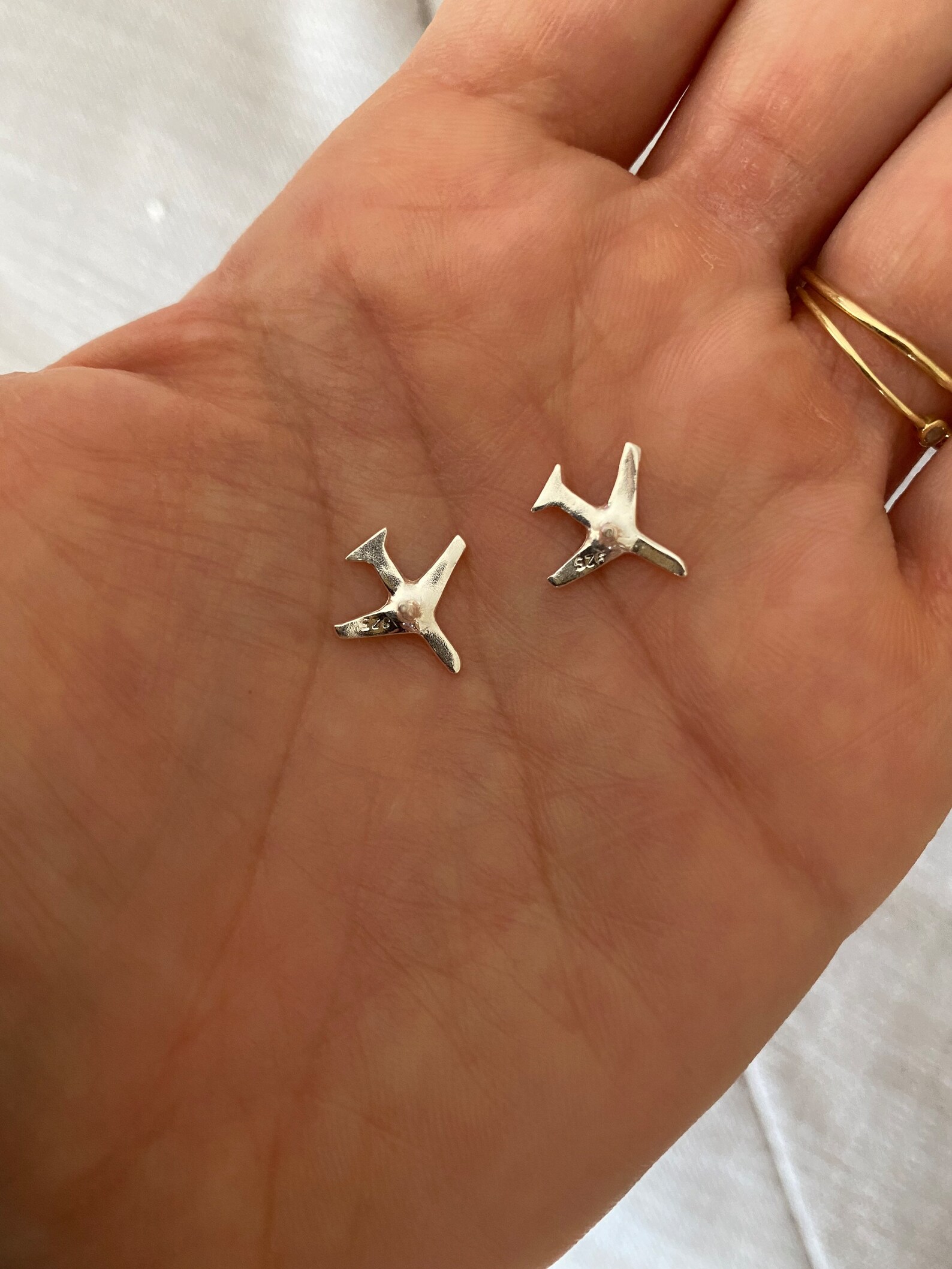 Airplane Post Earrings Aviation Jewelry - Etsy