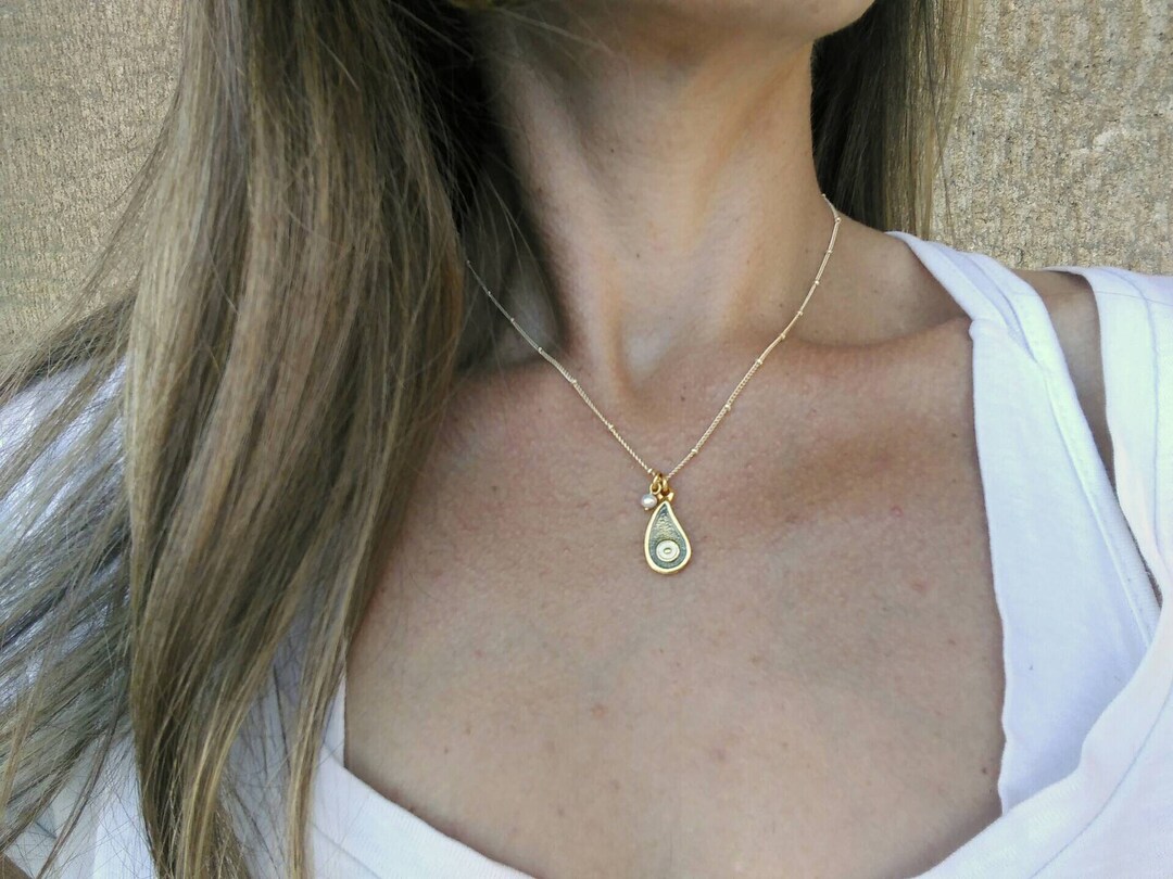 Teardrop Evil Eye Pendant, Mati Jewelry, Evil Eye Necklace, Greek ...