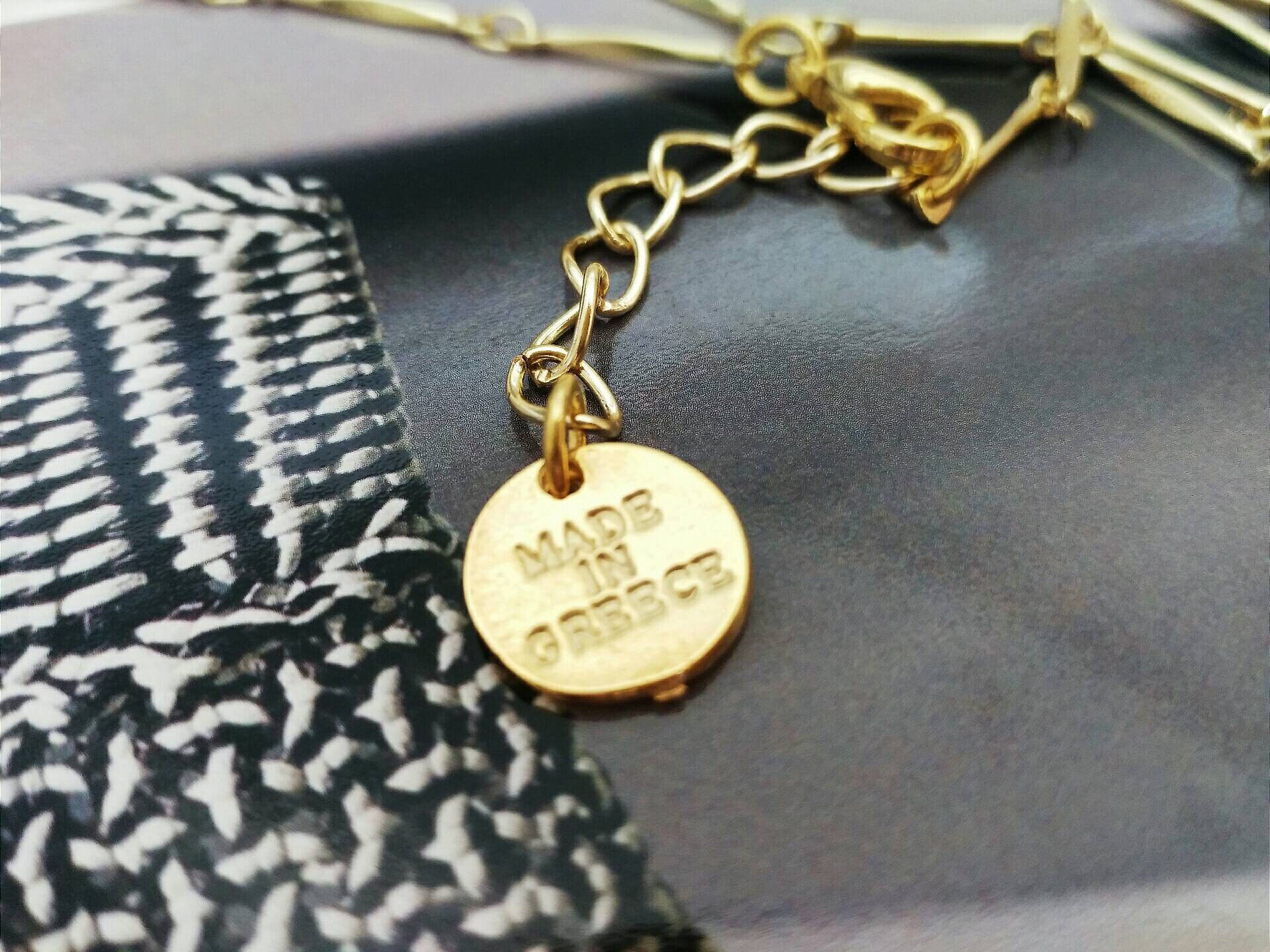 Gold Evil Eye Pendant Greek Talisman Eye Necklace With - Etsy