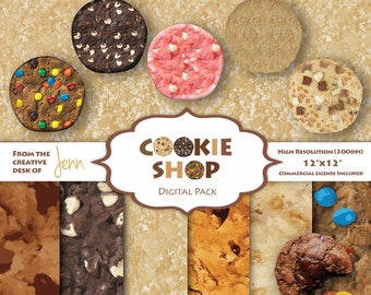 Donut Shop Clipart and Digital Paper Pack Realistic | Etsy