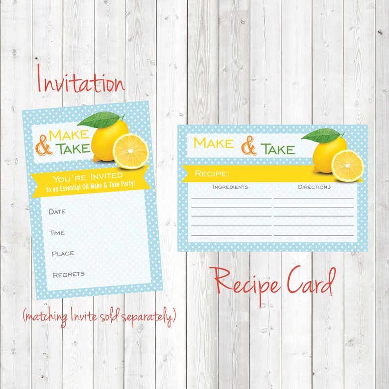 Lemon Make & Take Party Invitation - Etsy
