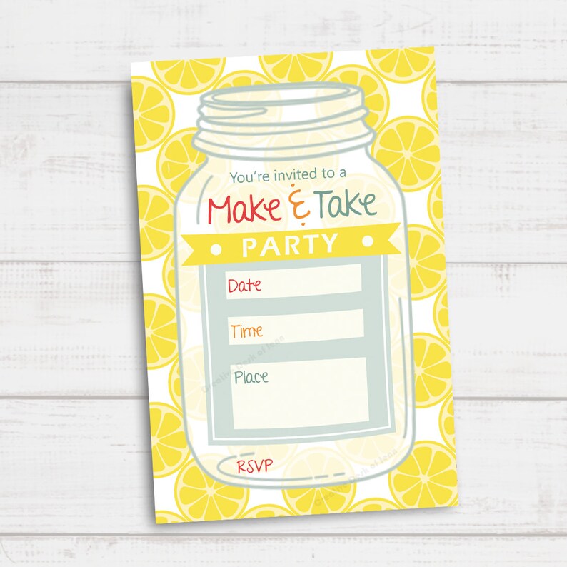 Instant Download Make & Take Essential Oil Invite - Etsy