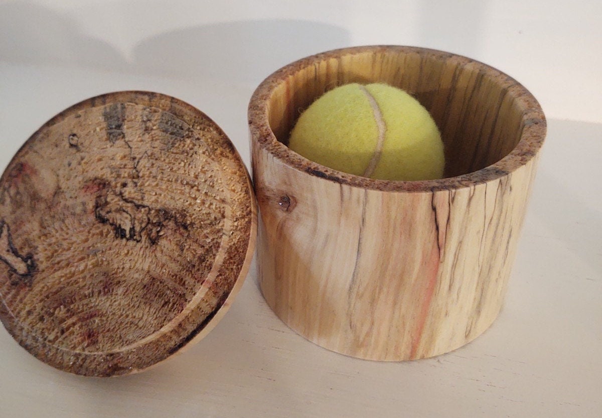 Lidded Box, Flame Box Elder Wood - Etsy