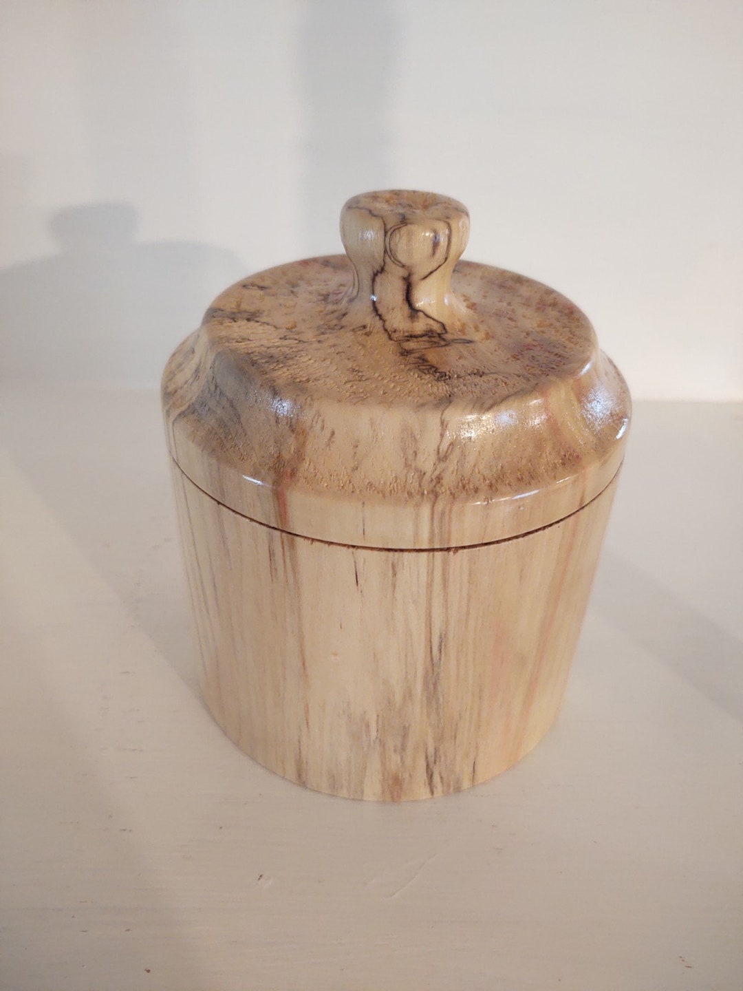 Lidded Box, Flame Box Elder Wood - Etsy