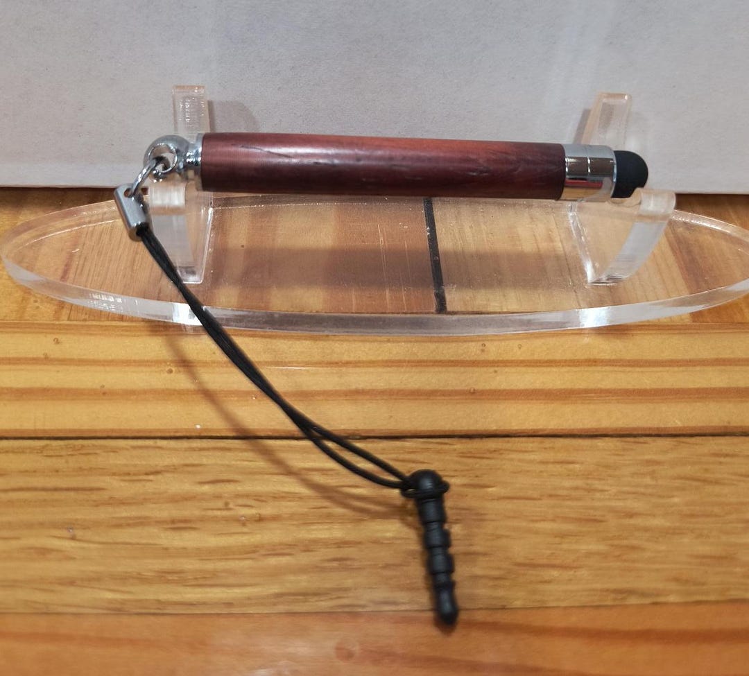 Stylus With Keeper Plug Made From Rose Wood - Etsy