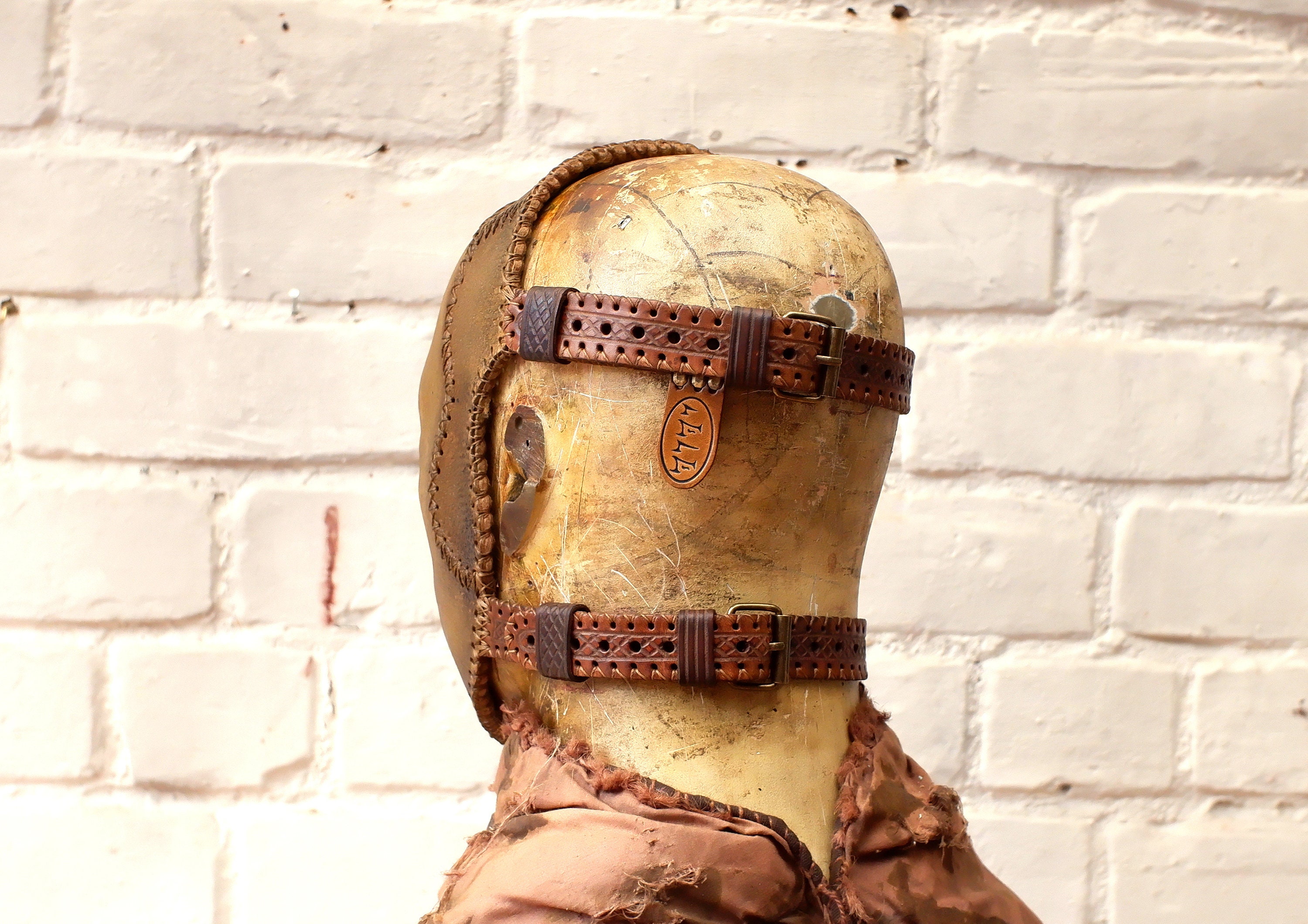 Handmade Leather Mask Skin Mask Leper Mask - Etsy