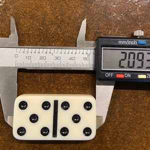 Double 6 Dominoes Ivory Color Black Dots Antique Look Domino Set - Etsy