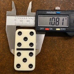 Double 6 Dominoes Ivory Color Black Dots Antique Look Domino Set - Etsy