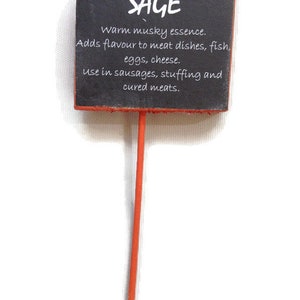 Rustic Wooden Herb Labels/plant Markers - Etsy