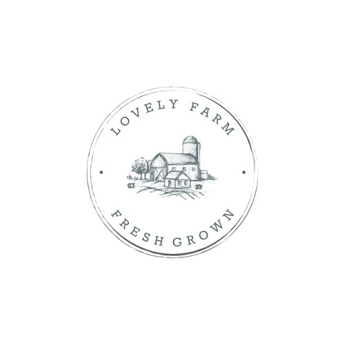 Rustic Hand Drawn Farm Logo Design Hand Drawn Rustic Barn - Etsy
